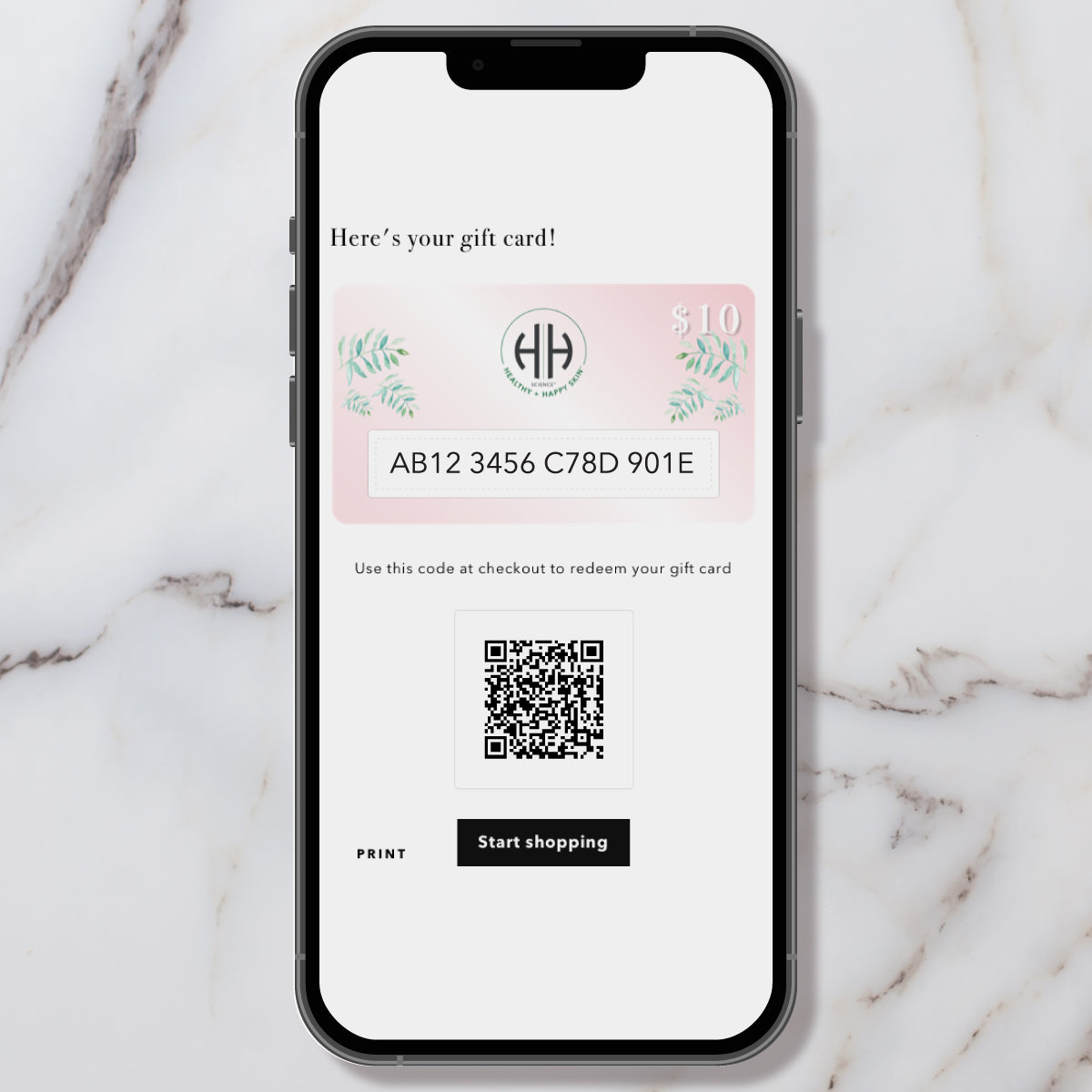 HH Science Gift Cards - Give the Gift of Clean Beauty